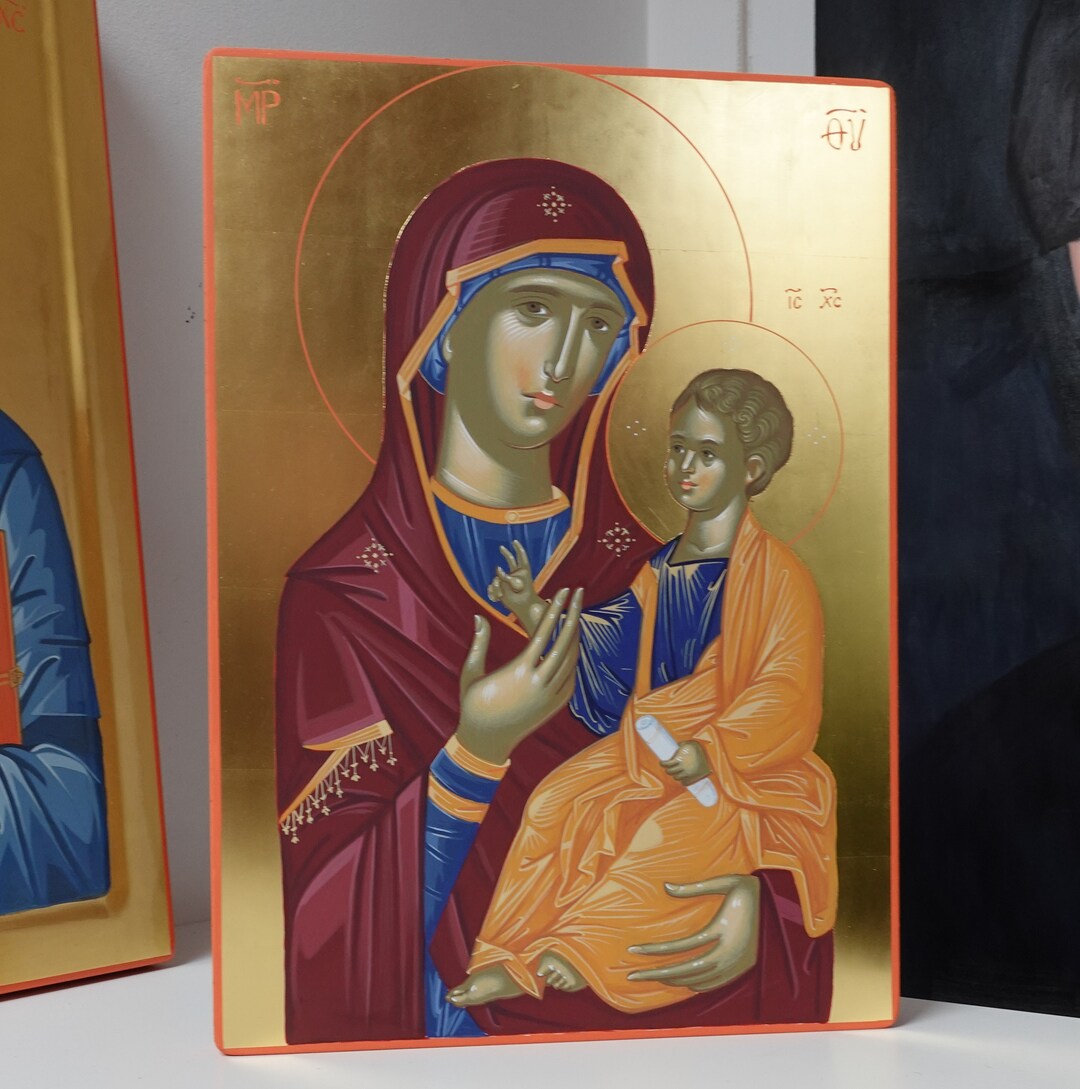 Mother of God,virgin Mary,jesus Christ,byzantine Icon,orthodox Icon ...