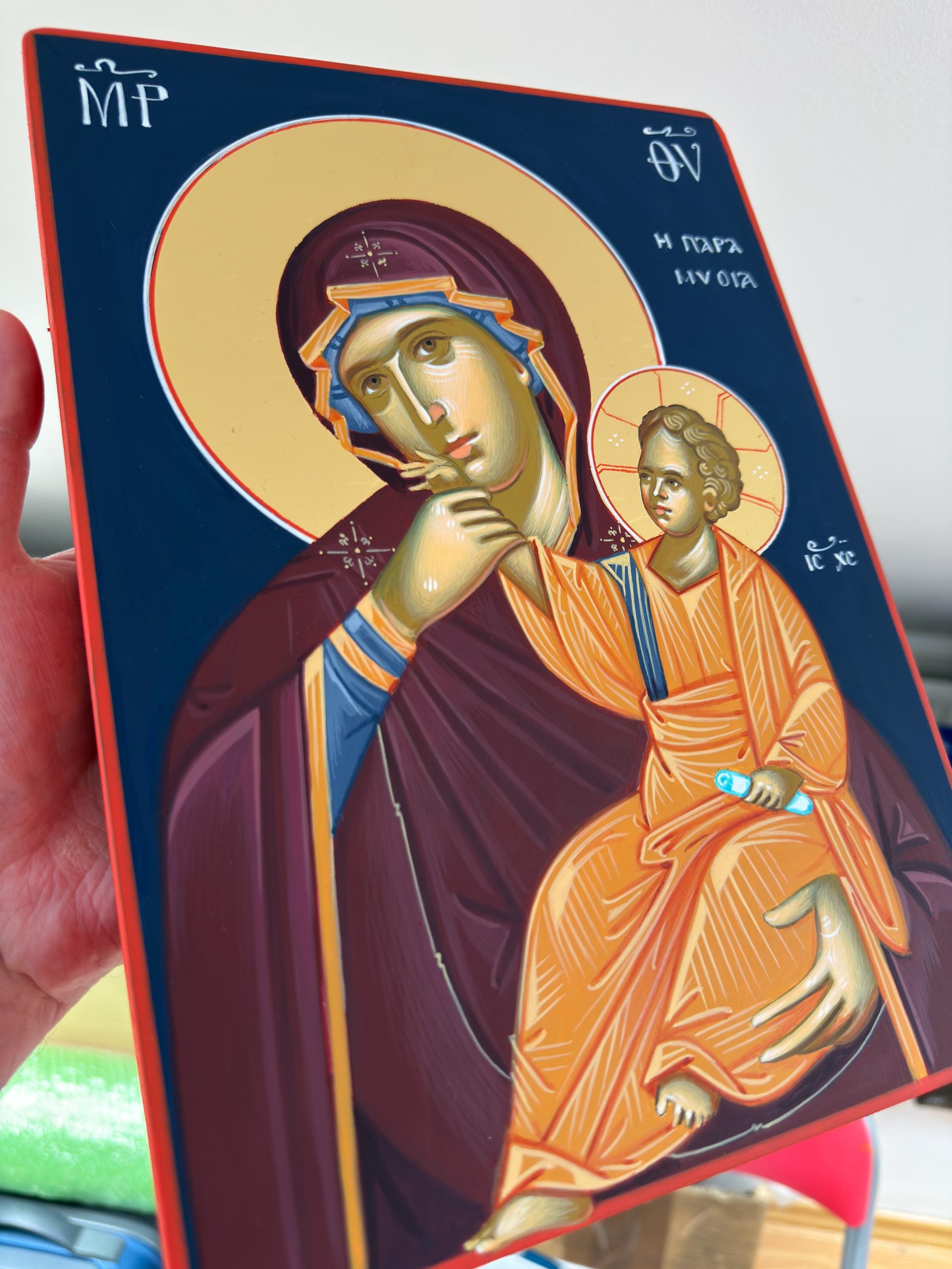 Paramythia,mother of God,byzantine Icon,orthodox Icon,iconography,hand ...