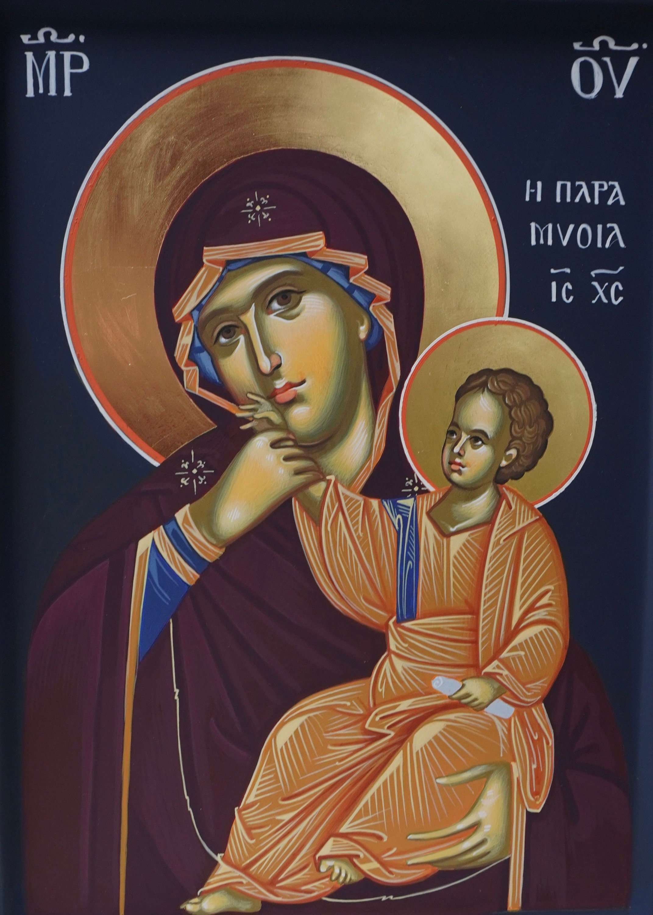 Paramythia,mother of God,byzantine Icon,orthodox Icon,iconography,hand ...