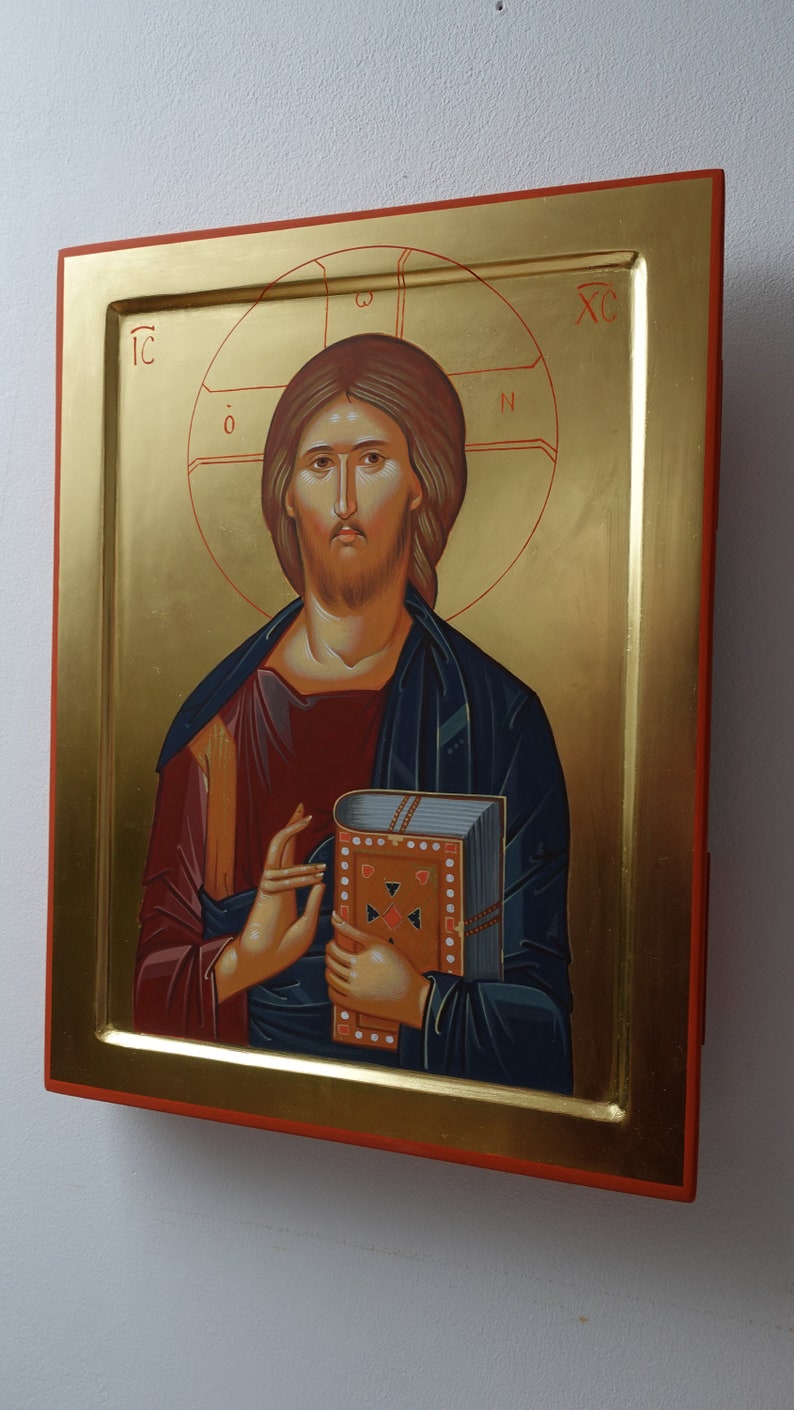 Jesus Christ Icon,pantocrator,byzantine Icon,orthodox Icon,iconography ...