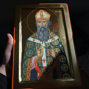 Saint Patrick,byzantine Icon,orthodox Icon,iconography,handpainted Icon ...