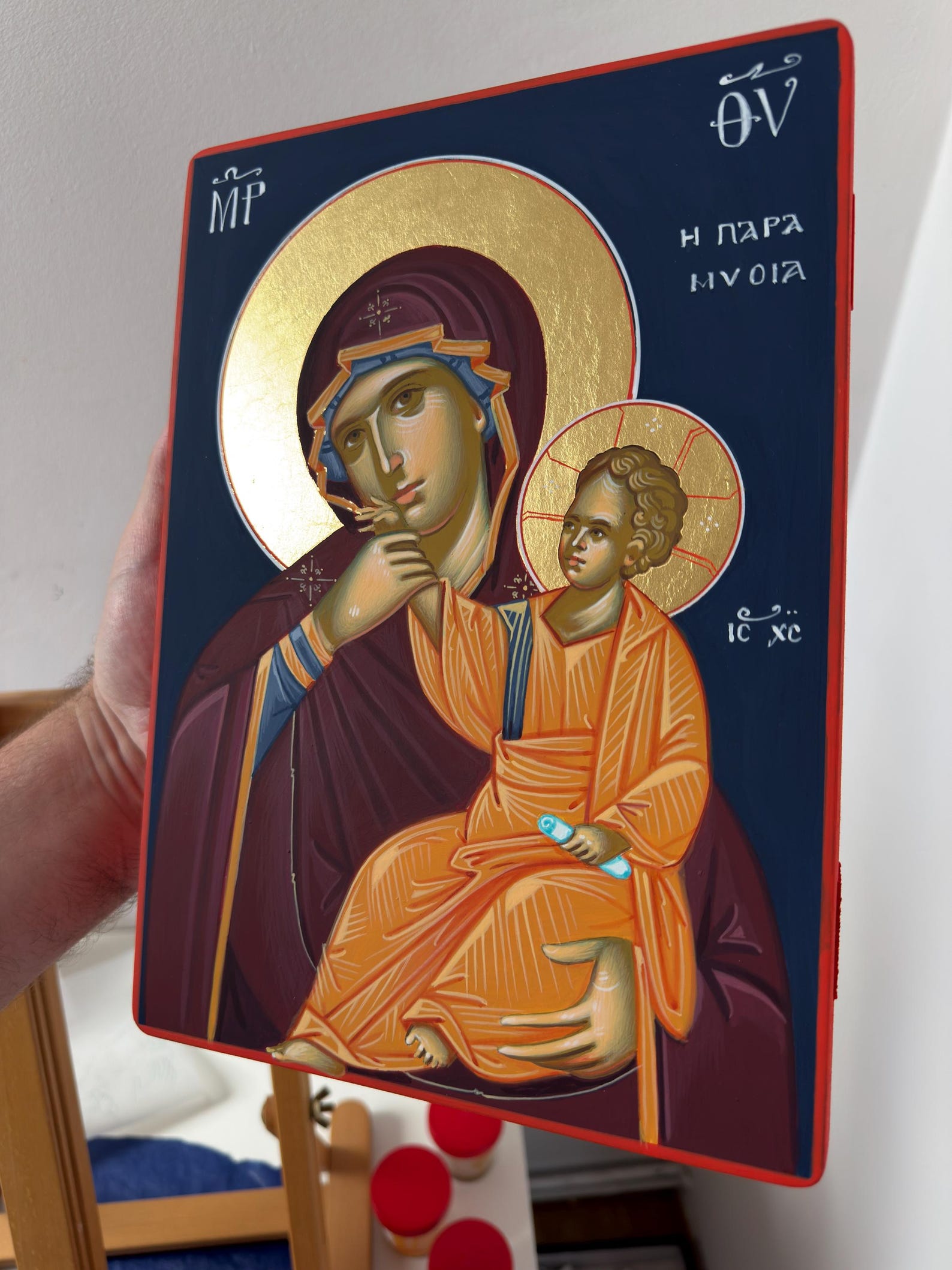 Paramythia,mother of God,byzantine Icon,orthodox Icon,iconography,hand ...