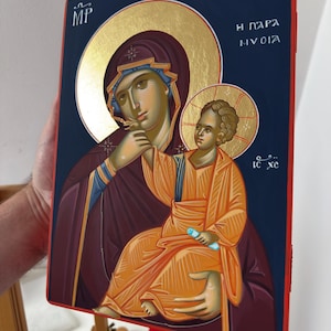 Paramythia,mother of God,byzantine Icon,orthodox Icon,iconography,hand ...