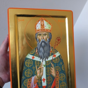 Saint Patrick,byzantine Icon,orthodox Icon,iconography,handpainted Icon ...