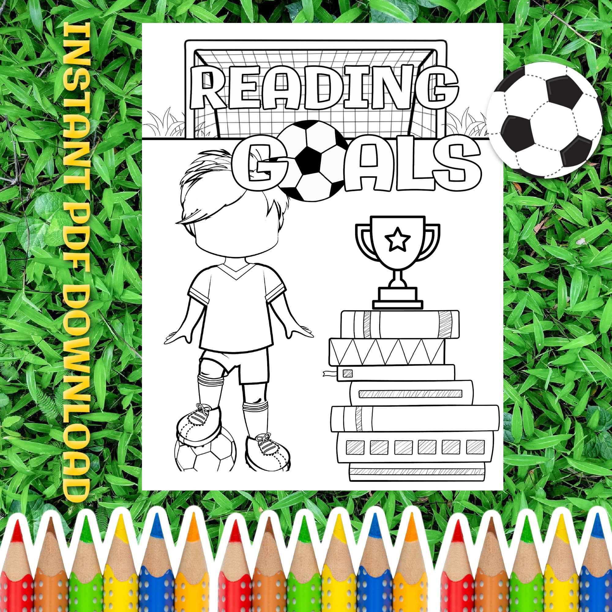 Reading Goals. Coloring Printable. Summer Reading. Reading Incentive ...