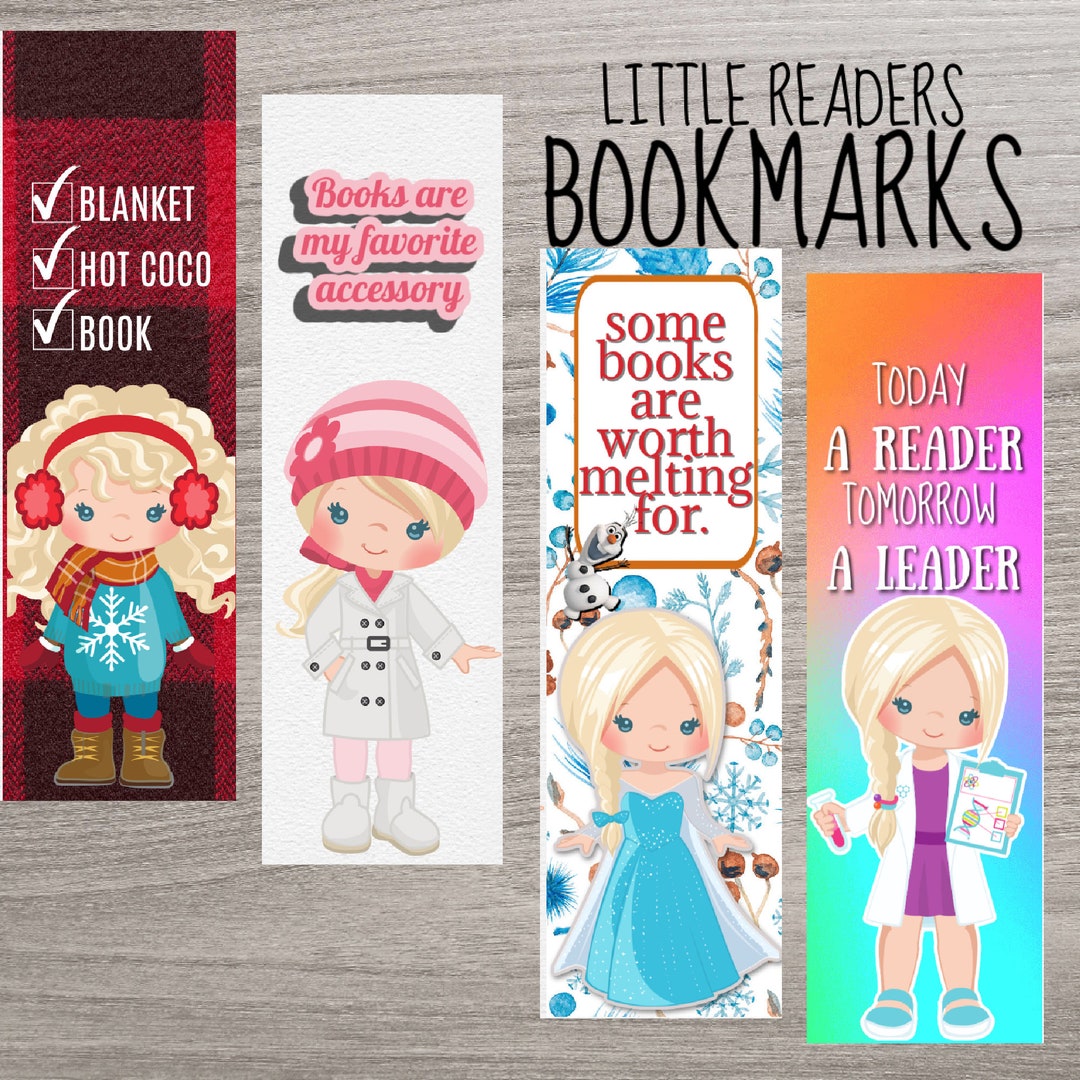 Little Readers Bookmark Bundle. Bookmarks for Kids. Little - Etsy