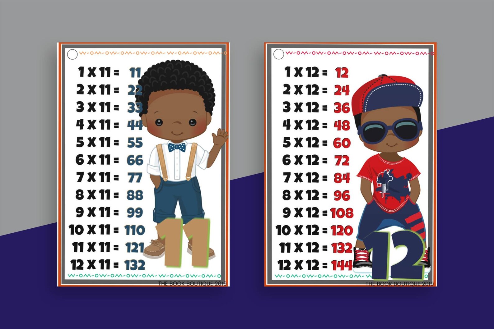 Printable Brunette Girls Mini Multiplication Flash Cards. Facts 1-12 - Etsy