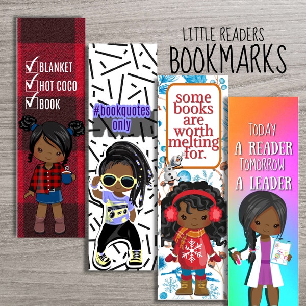 Black Girl Bookmarks - Etsy