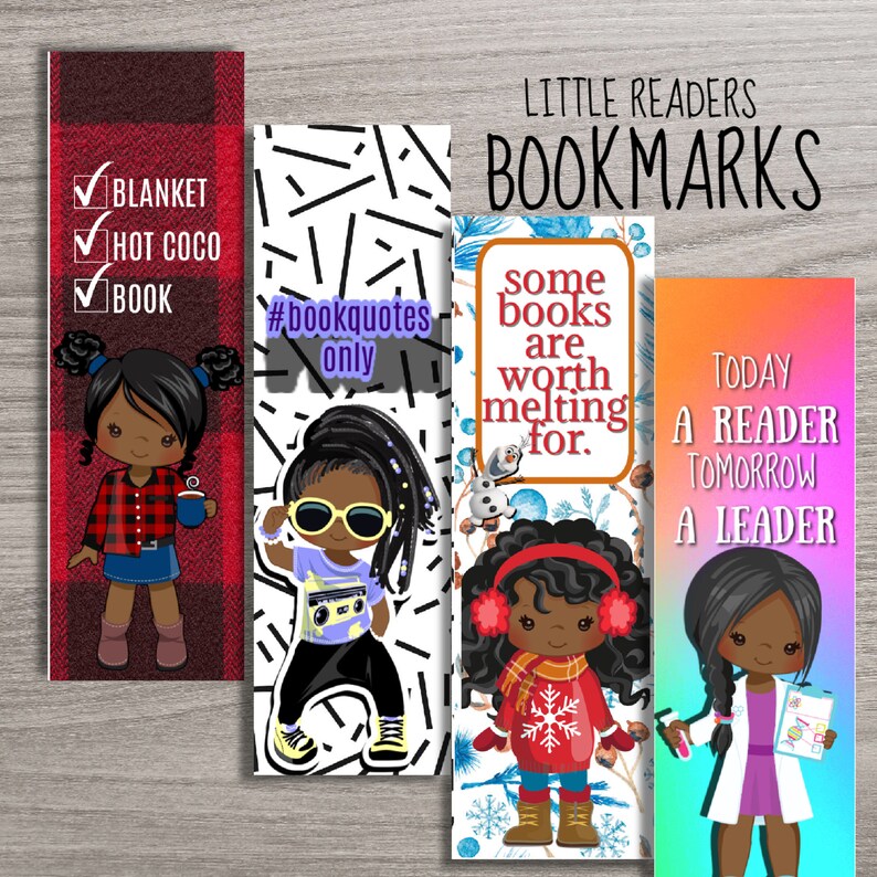 Little Readers Bookmark Bundle. Bookmarks for Kids. Little - Etsy