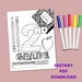 Second Grade Coloring Page. 2nd. Back to School. Teacher. Color ...
