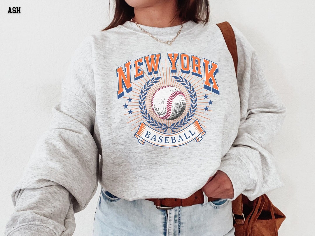 Vintage Mlb 90s Bootleg Style New York Sweatshirt, New York Baseball ...