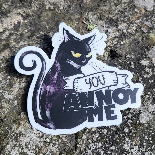 Black Cat Stickers - Etsy