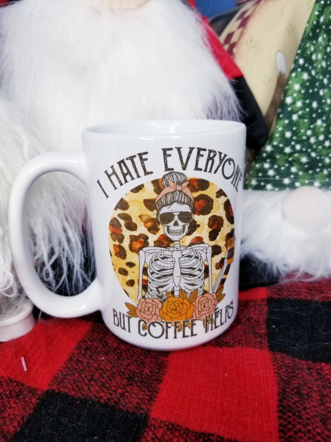 I Hate Everyone but Coffee Helps Mug Sarcastic Mugs Funny - Etsy