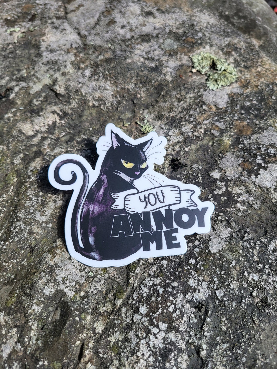 You Annoy My Sticker Black Cat Sticker Cat Sticker - Etsy