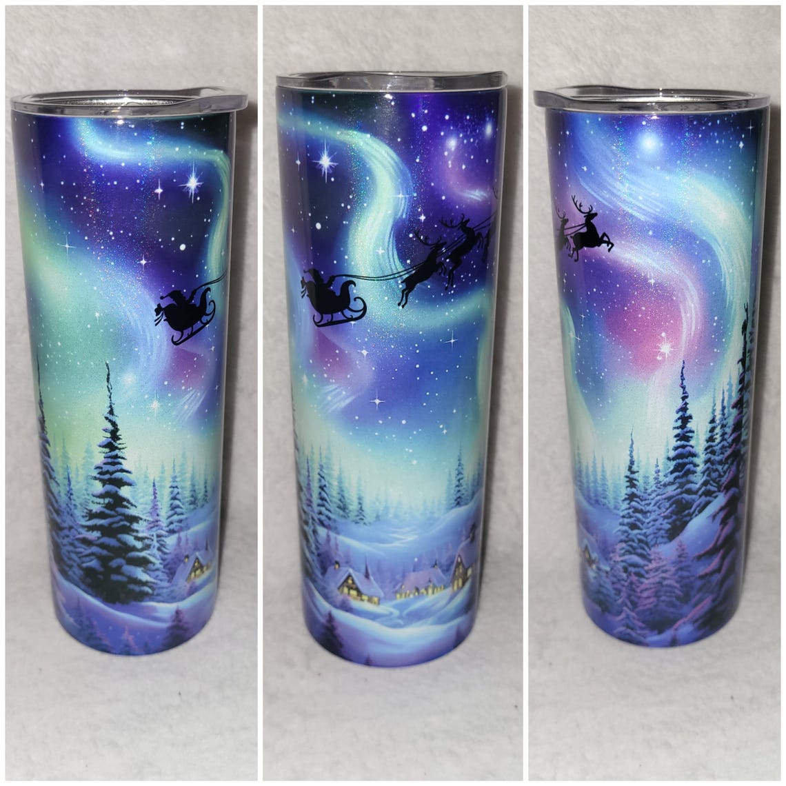 Northern Lights Christmas 20oz Skinny - Northern Lights Mug - Northern ...