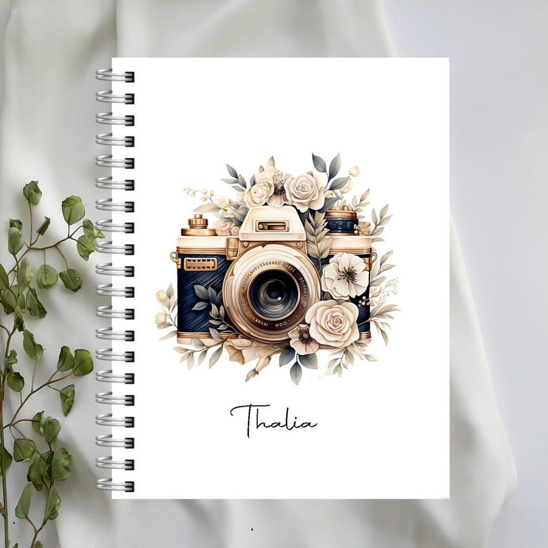 Personalized PHOTOGRAPHY NOTEBOOK, Photo Lover Gift - Etsy