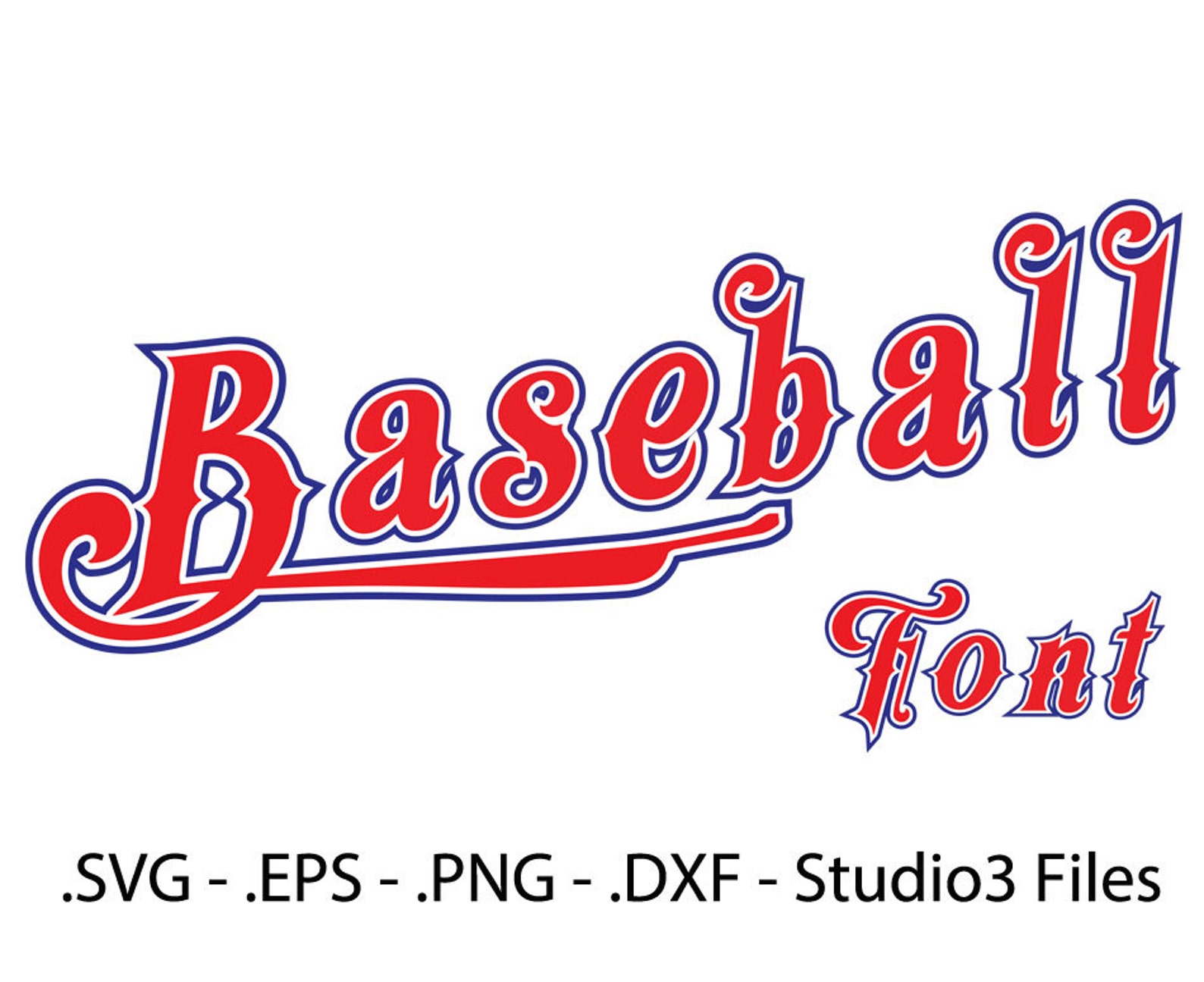 Baseball Font Vectors Cutting Files. - Etsy