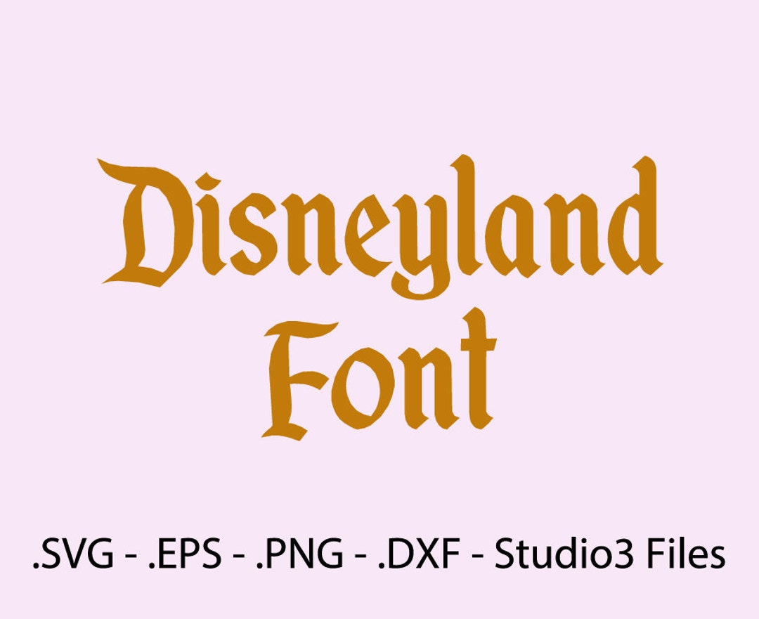 Disneyland Font Vectors Alphabet Cutting Files. - Etsy