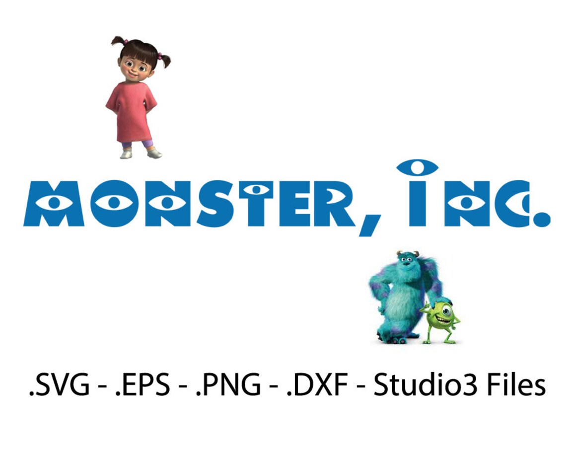 Monster Inc Font Vectors Alphabet cutting files. | Etsy