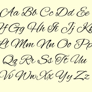 Alex Brush Complete Alphabet Vectors Cutting Files. - Etsy