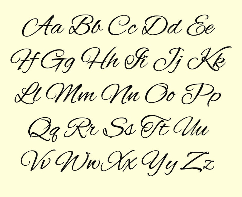 Alex Brush Complete Alphabet Vectors Cutting Files. - Etsy