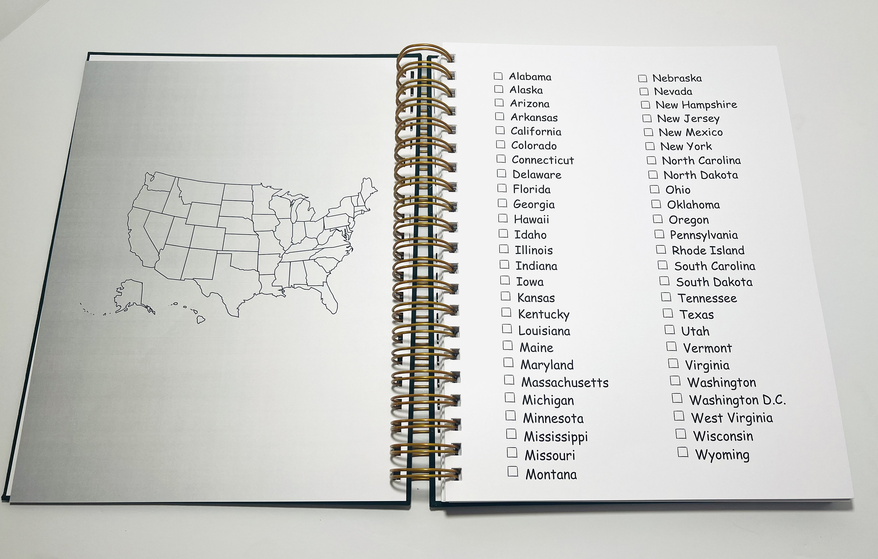 50 States Memory Book - Etsy