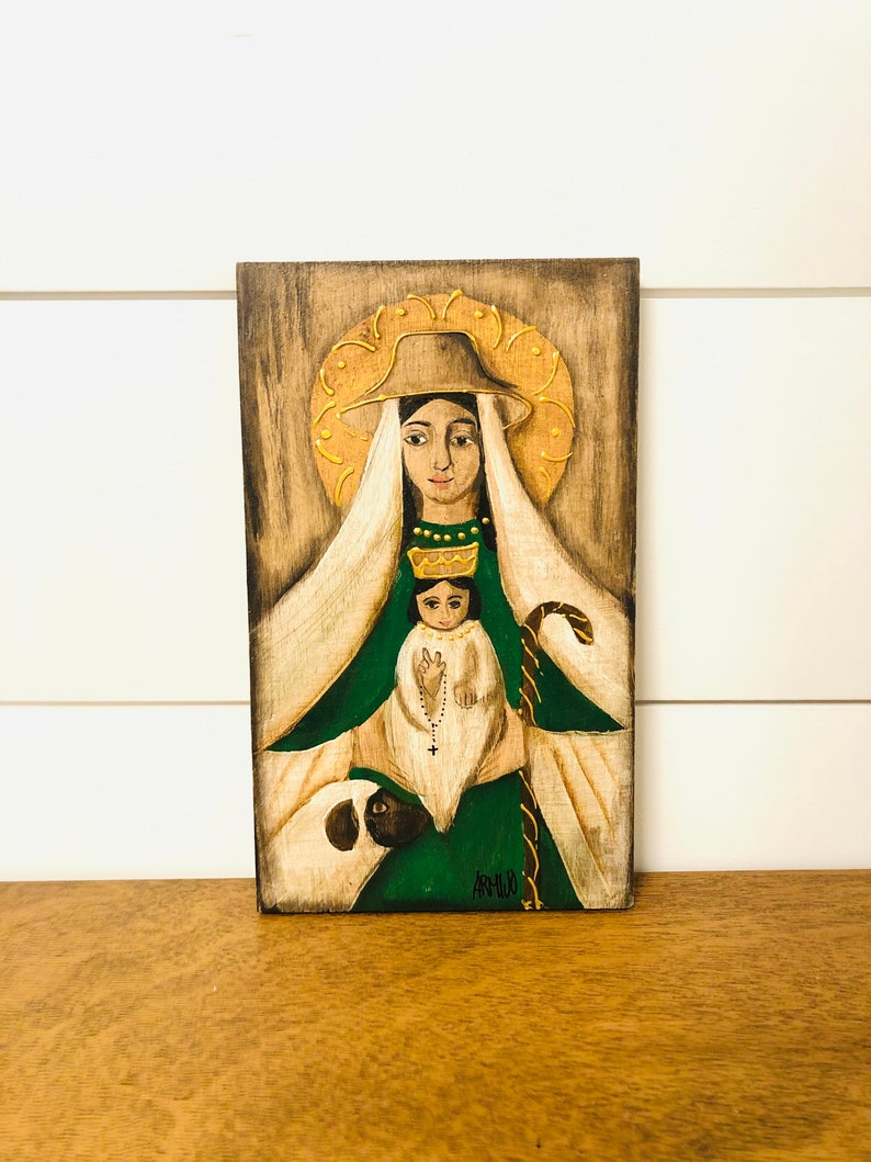 Retablo Virgen De La Divina Pastora/ the Divine Shepherdess. | Etsy