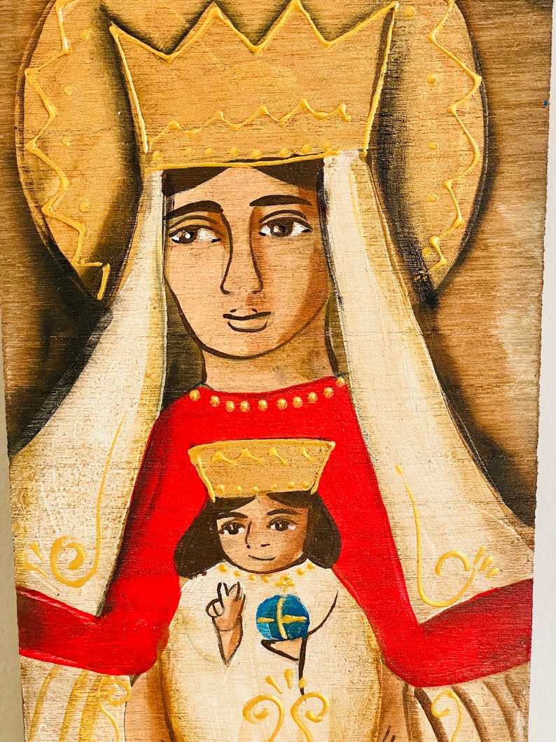 Retablo Our Lady of Coromoto Virgen De Coromoto. Handmade - Etsy