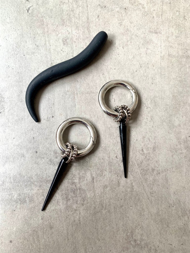 6g Ear Weights Hoop Ear Plugs Dangle Ear Hangers 6g Ear - Etsy