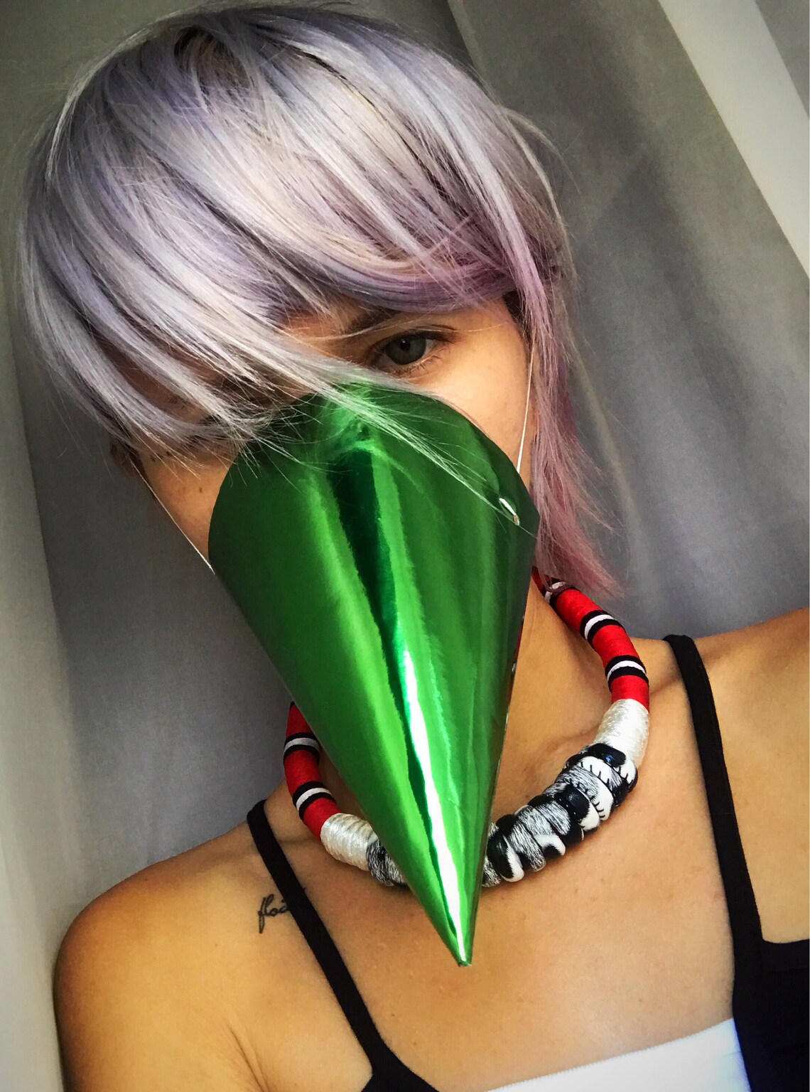 Red Snake necklace Python jewelry Serpent necklace Snake | Etsy