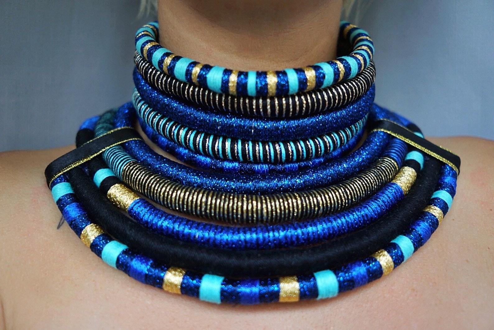 Statement necklace Tribal Necklace African Necklaces Afro | Etsy