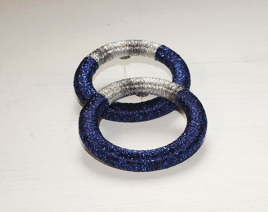 Round Statement Earrings African tribal Earrings Big | Etsy