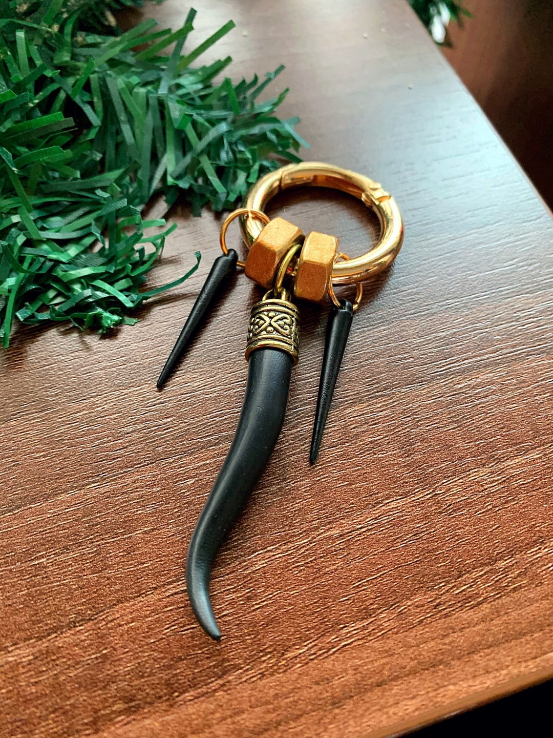 Industrial Earweights, Horn Earweights , Primitive Style, Industrial ...