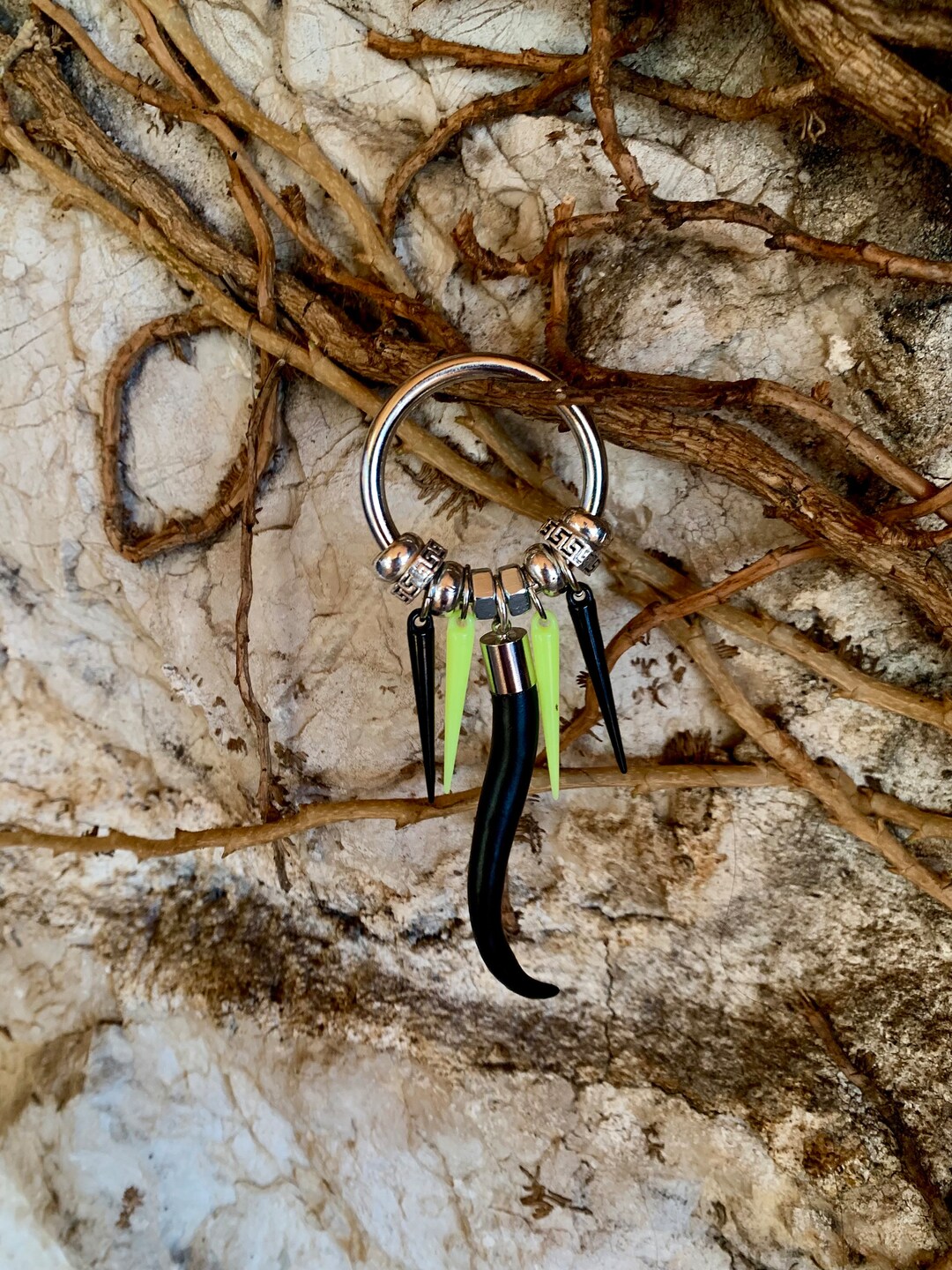 Industrial Earweights, Horn Earweights, Primitive Style, Industrial ...