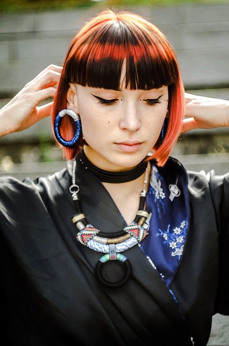 Round Statement Earrings African tribal Earrings Big | Etsy