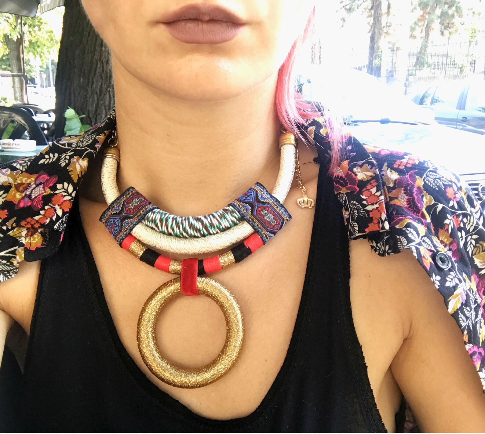 Afro necklace ethnic necklace rope necklace ethnic | Etsy