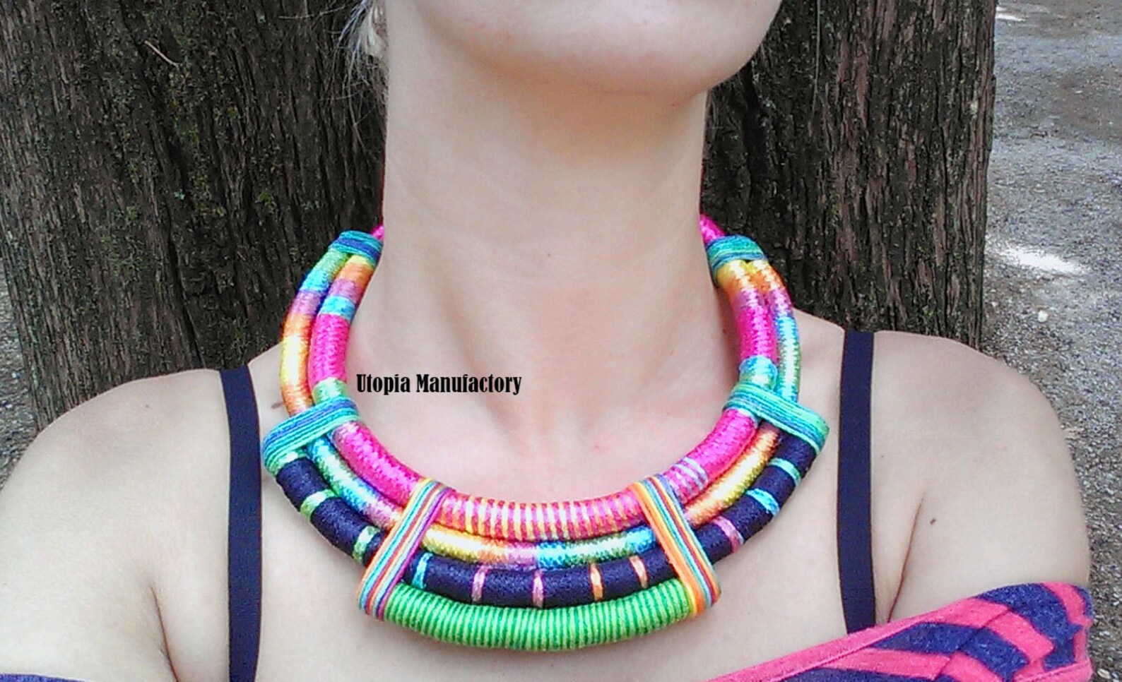 Rope Necklace Statement Necklace African Rope Necklace - Etsy