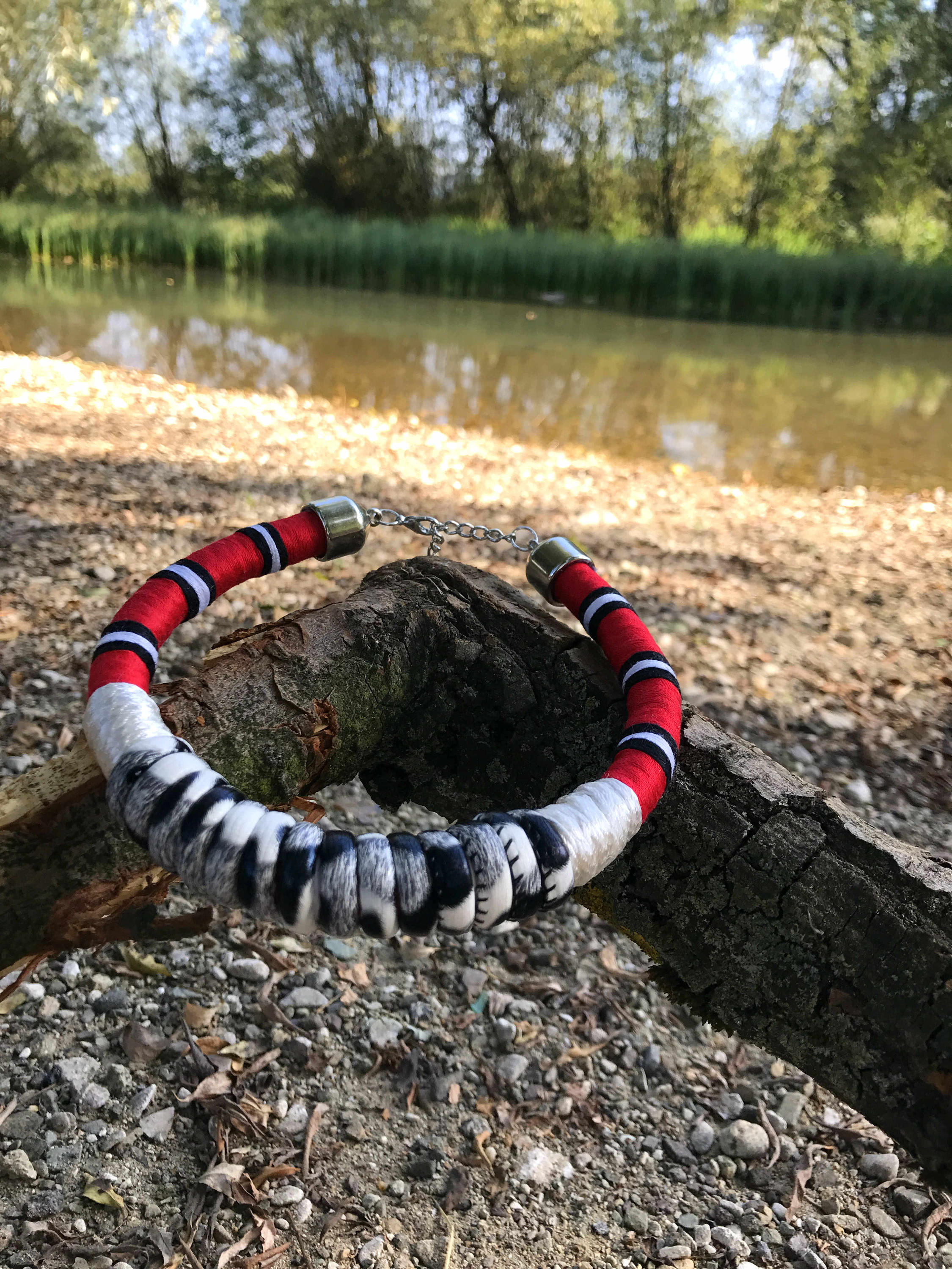 Red Snake necklace Python jewelry Serpent necklace Snake | Etsy
