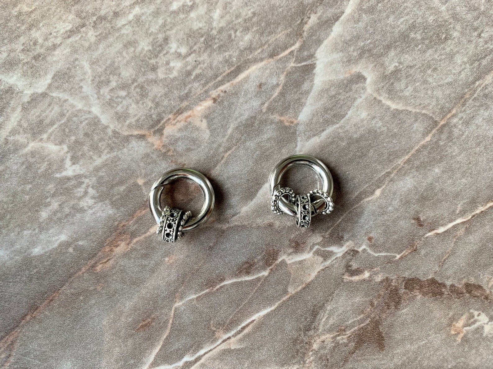 6g Earweights Hoop Ear Plugs Dangle Ear Weights 6g Ear | Etsy