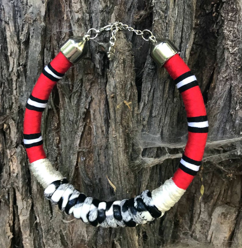 Red Snake necklace Python jewelry Serpent necklace Snake | Etsy