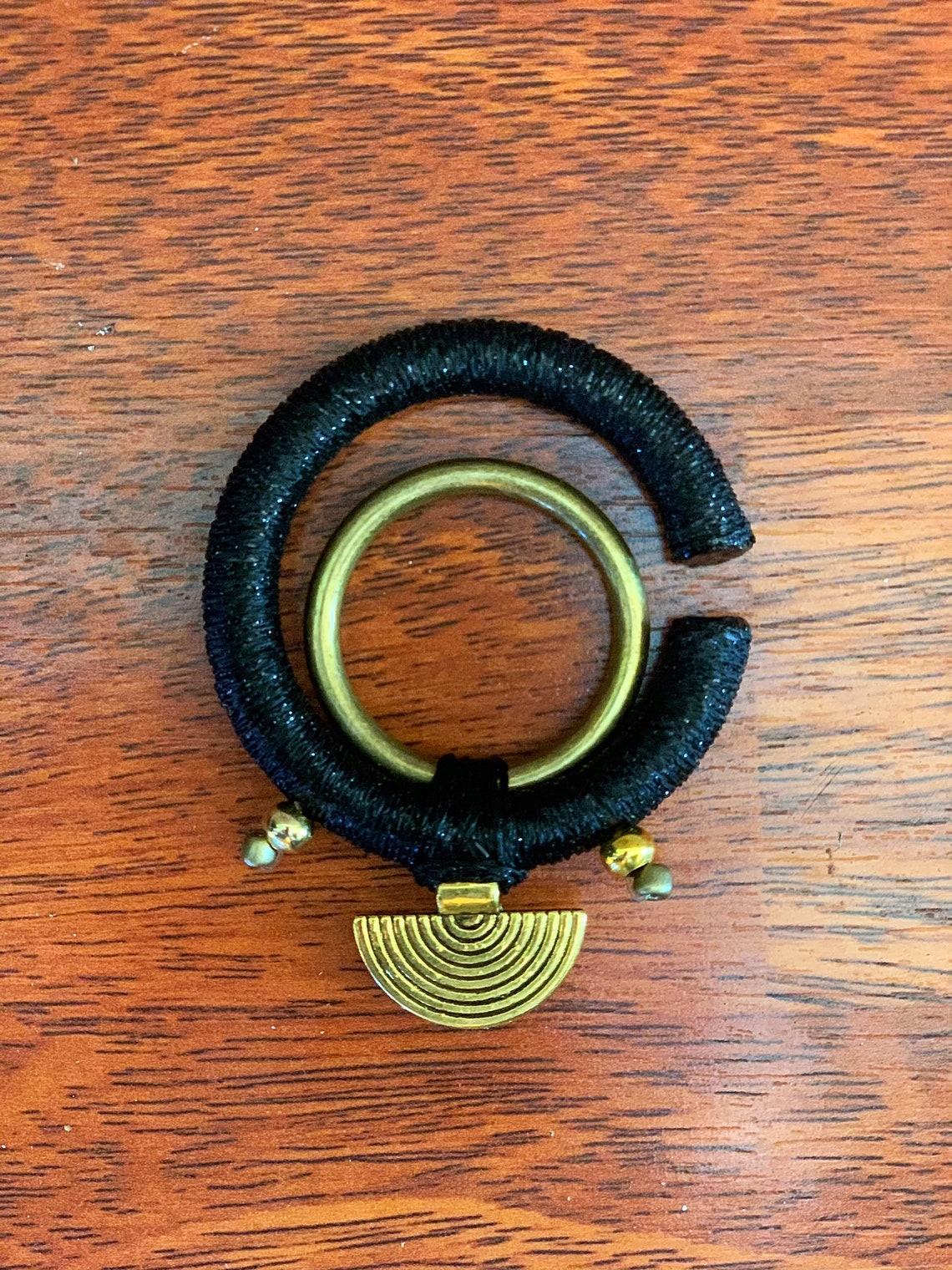 Ear Hangers Thread Wrapped Ear Weights Earrings Recycled | Etsy