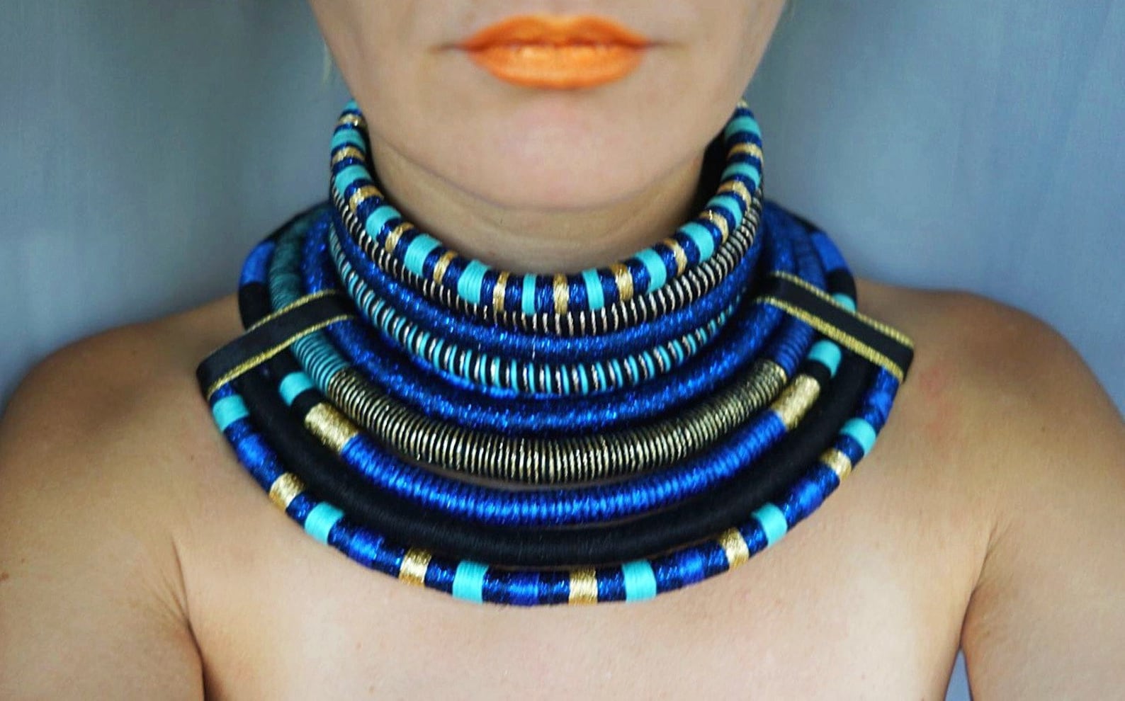 Statement necklace Tribal Necklace African Necklaces Afro | Etsy