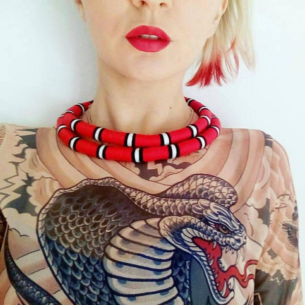 Snake Necklace - Etsy