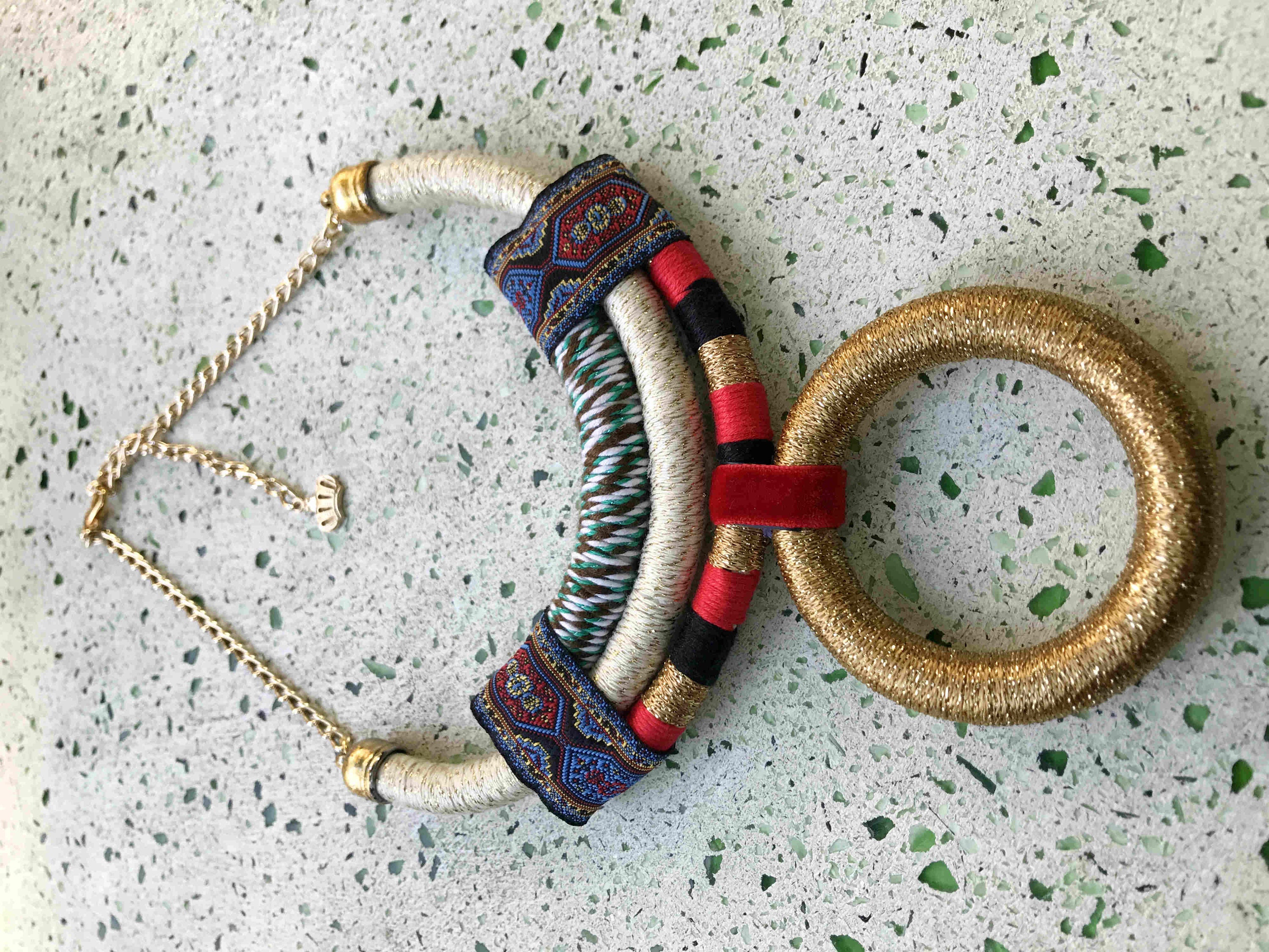 Afro necklace ethnic necklace rope necklace ethnic | Etsy