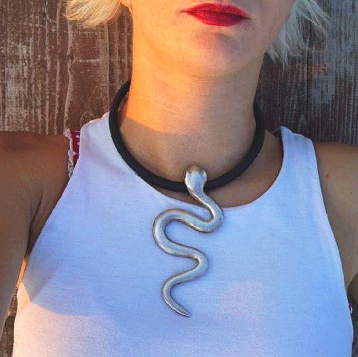 Silver Snake Necklace Snake Jewelry Kundalini Jewelry Snake | Etsy
