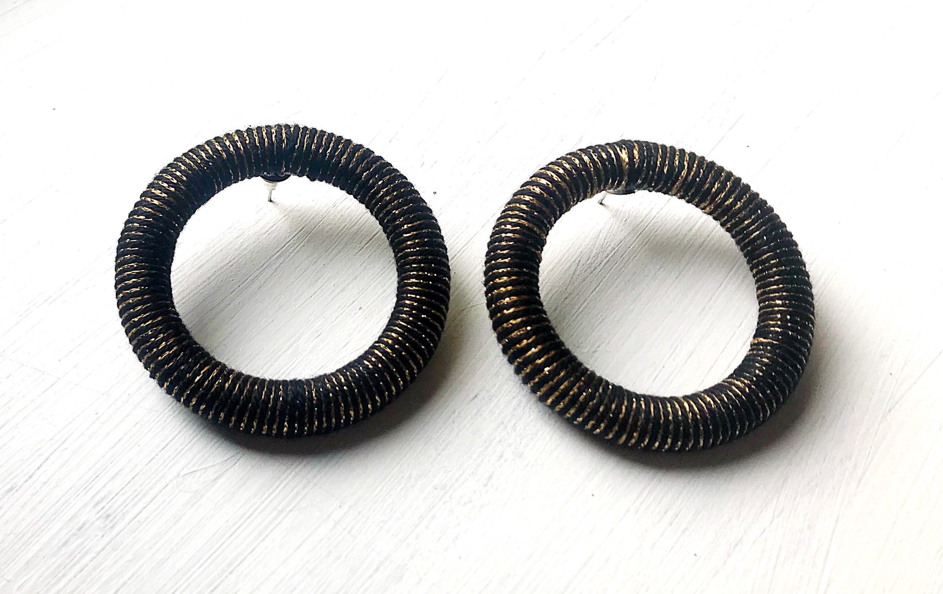 African Earrings Tribal Earrings Large Earrings Black - Etsy