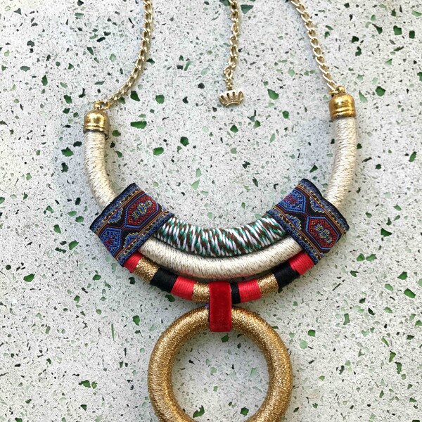 African Rope Necklace - Etsy