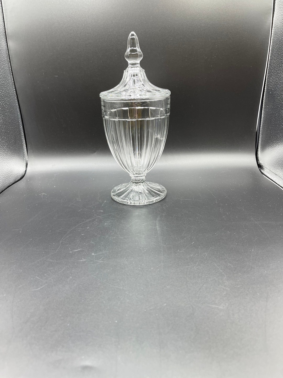 Vintage Candy Jar Heisey Recessed Panel in Crystal - Etsy