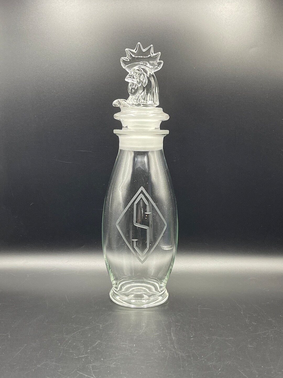 Vintage Rooster Head Stopper Cocktail Shaker - Heisey - Etsy