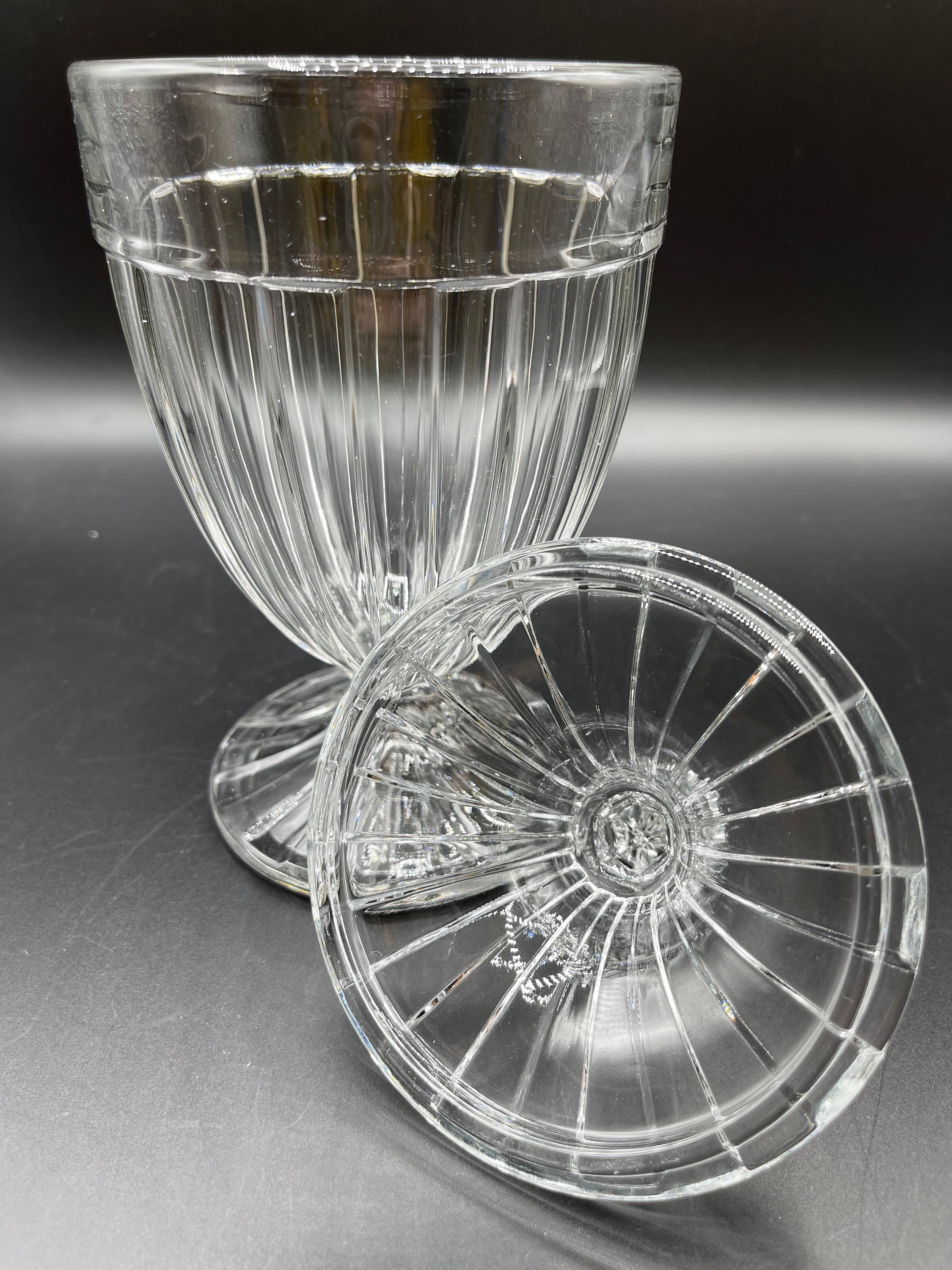 Vintage Candy Jar Heisey Recessed Panel in Crystal - Etsy